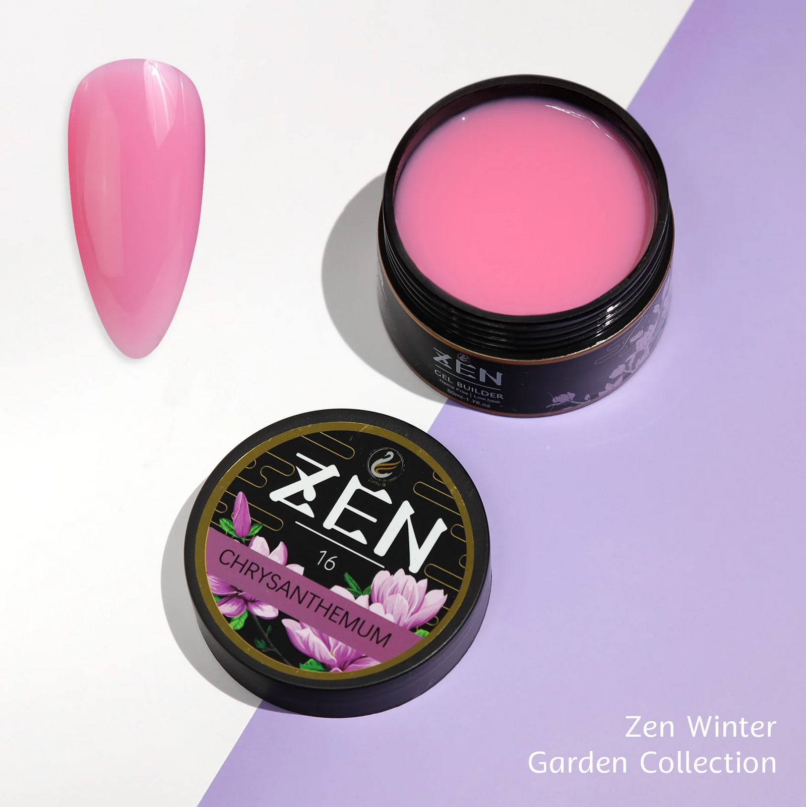 KaZEN| Builder Hard Gel - #16 Chrysanthemum - Winter Garden Collection ...