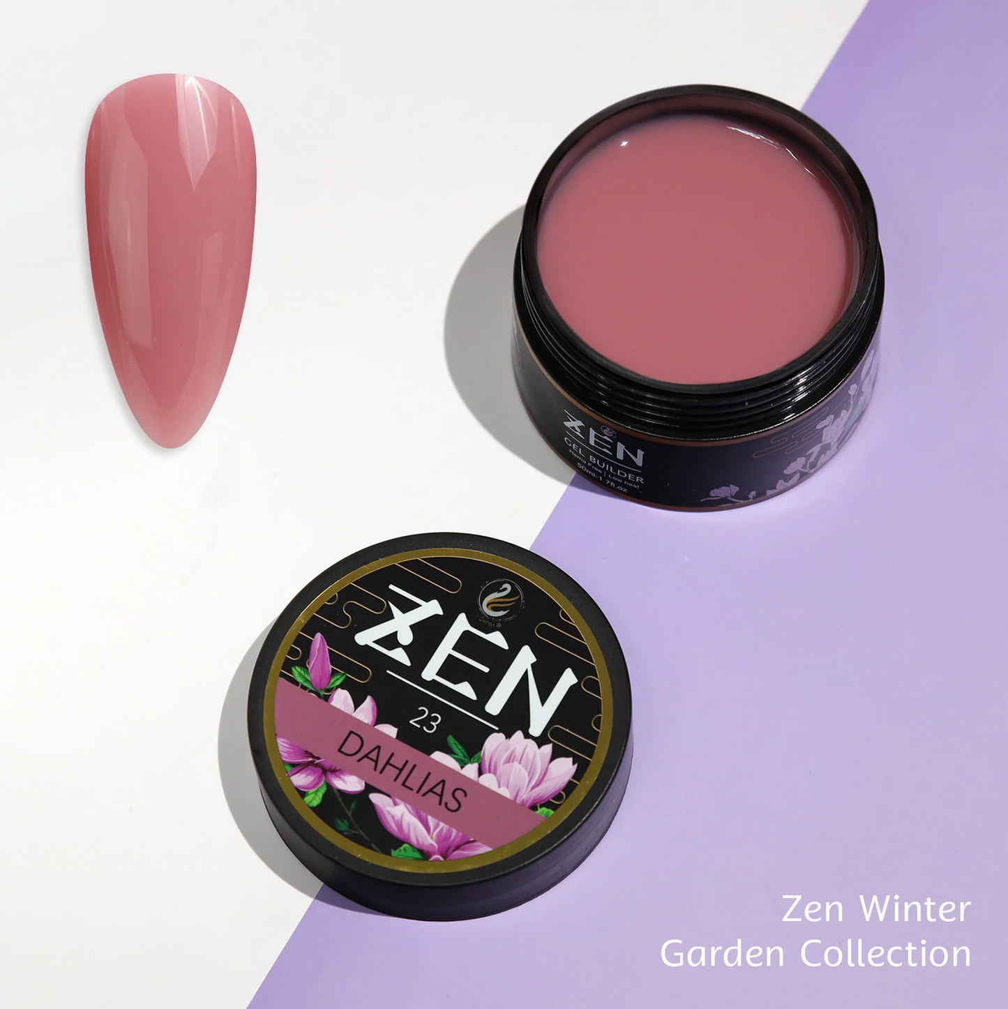 KaZEN| Builder Hard Gel -#23 Dahlias - Winter Garden Collection - 50ml – Pixie Nail