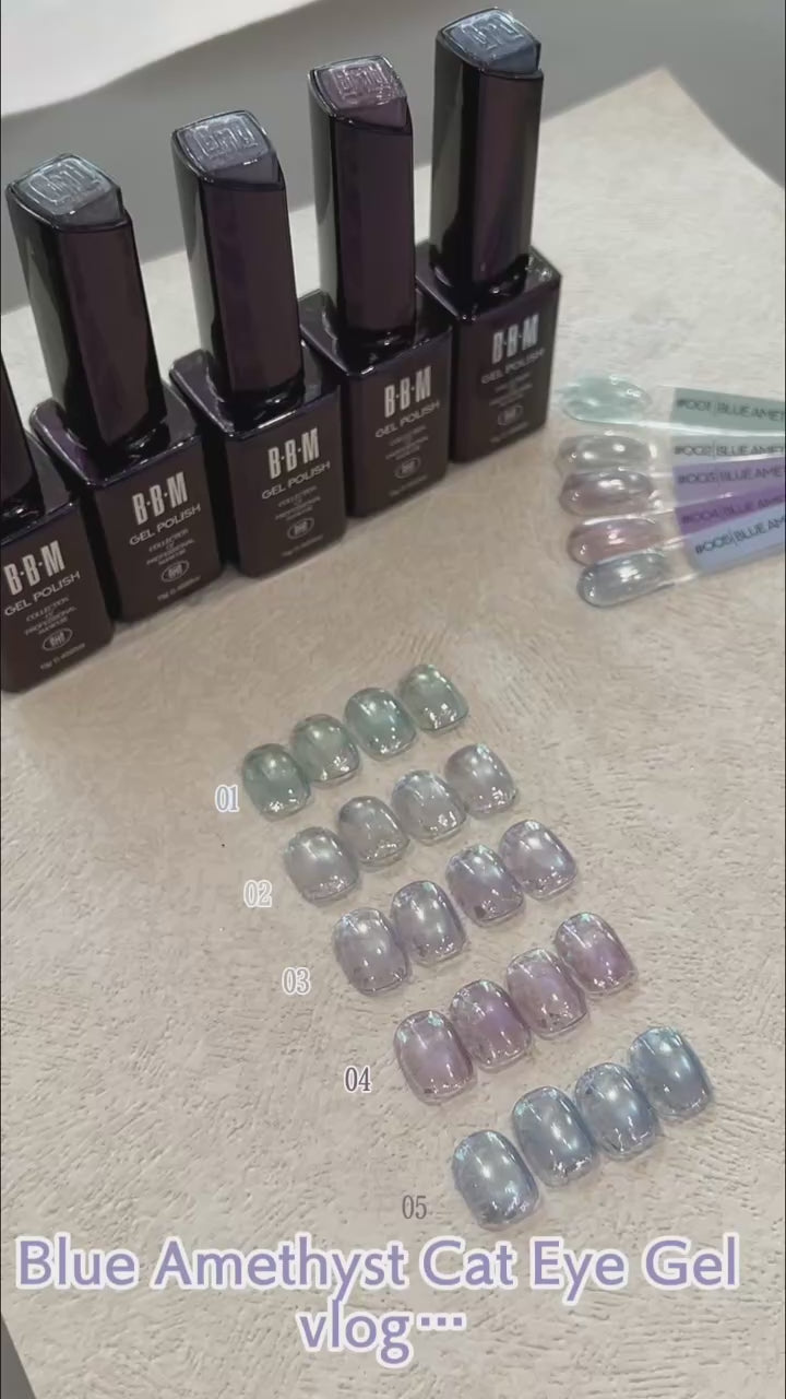 Barbie Mirage - Blue Amethyst Cat Eye Gel ( 5pcs per set ) – Pixie Nail